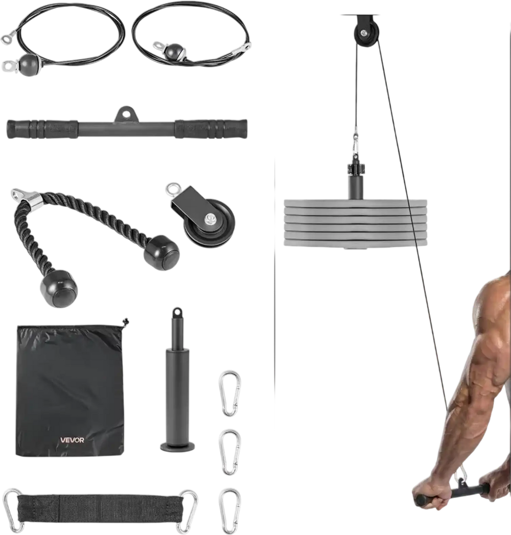 Vevor Pulley System LAT and Lift Gym Rack Attachment New – FactoryPure