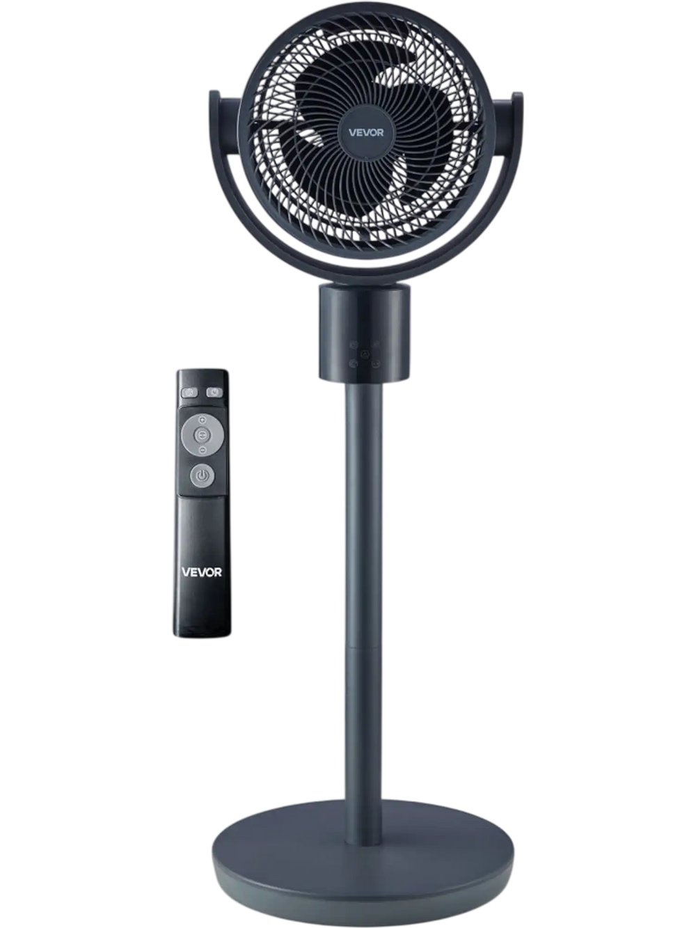 Vevor Pedestal Fan 7" Oscillating Standing Floor Fan with Remote Contr ...