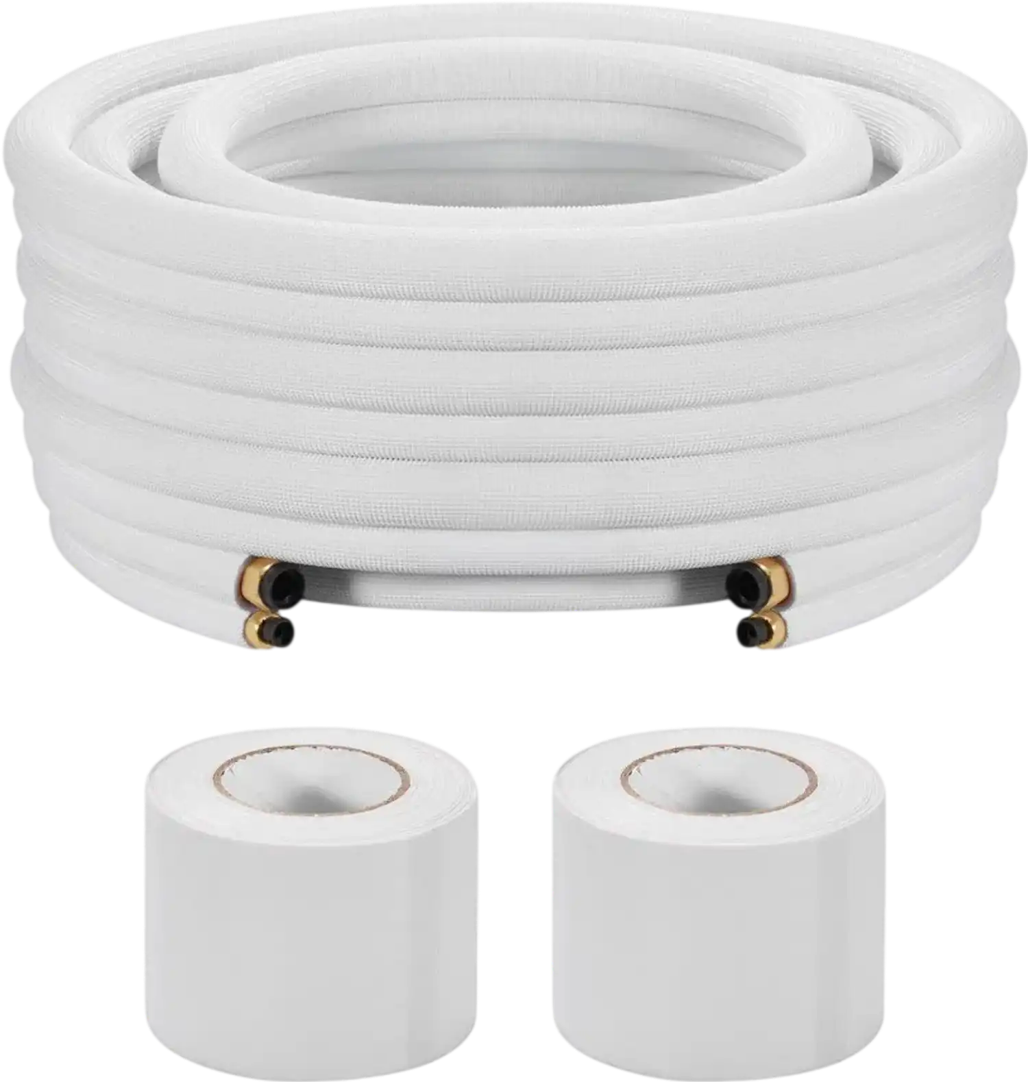 Vevor Mini Split Line Set 50' 1/4" x 1/2" Copper Tubing Insulated Coil ...