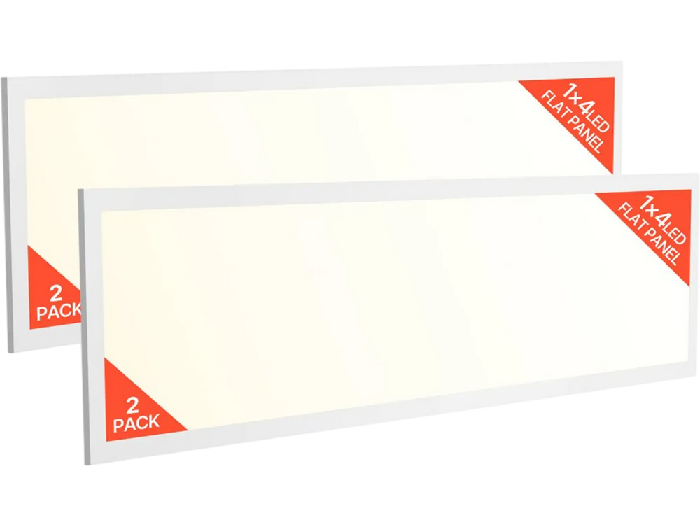 Vevor LED Flat Panel Light 1' x 4' Dimmable Ceiling Fixture 2-Pack New ...