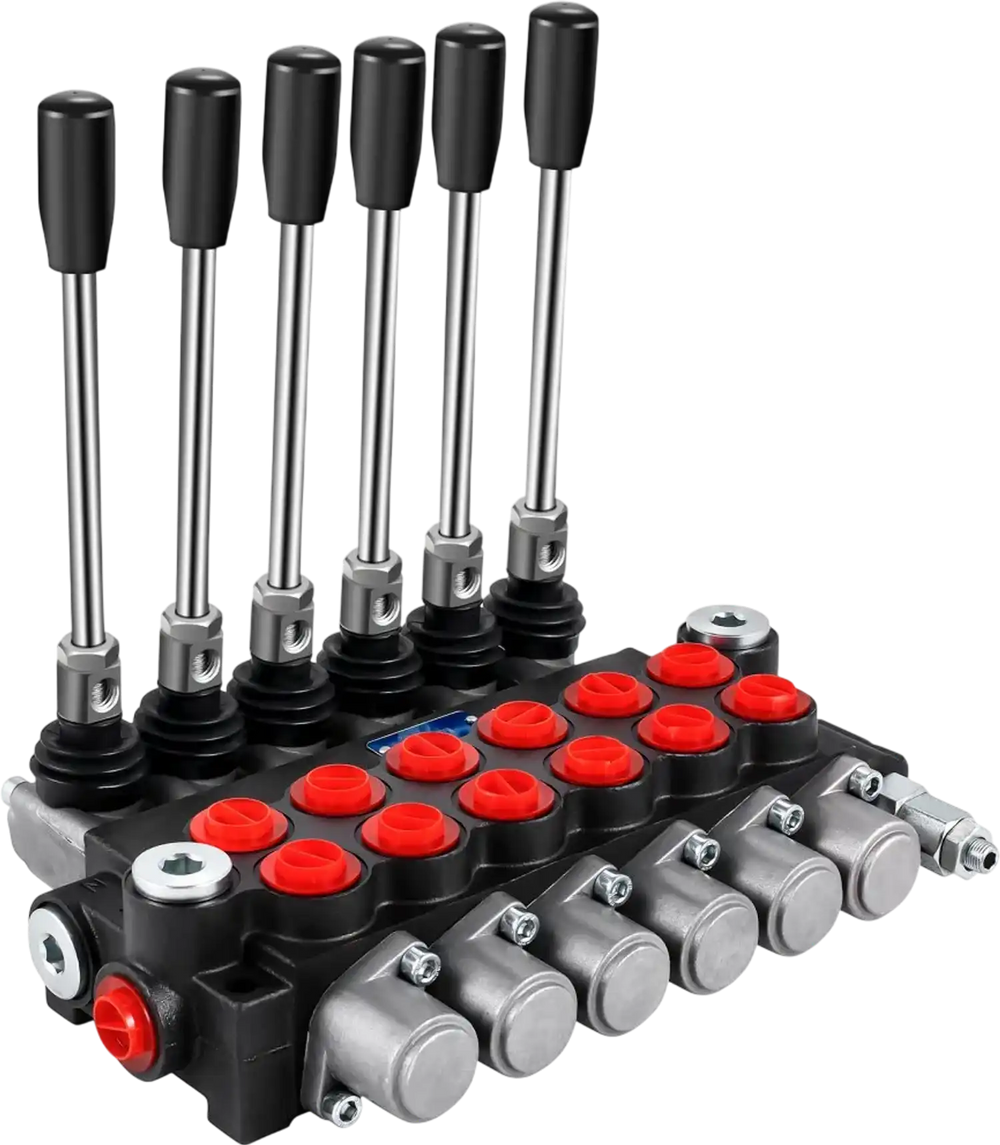 Vevor Hydraulic Directional Control Valve 6-Spool 11 GPM 3600 PSI New ...