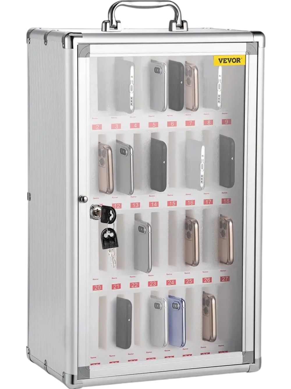Vevor Cell Phone Storage Cabinet 36-Slot Wall Mounted Locker Box New ...