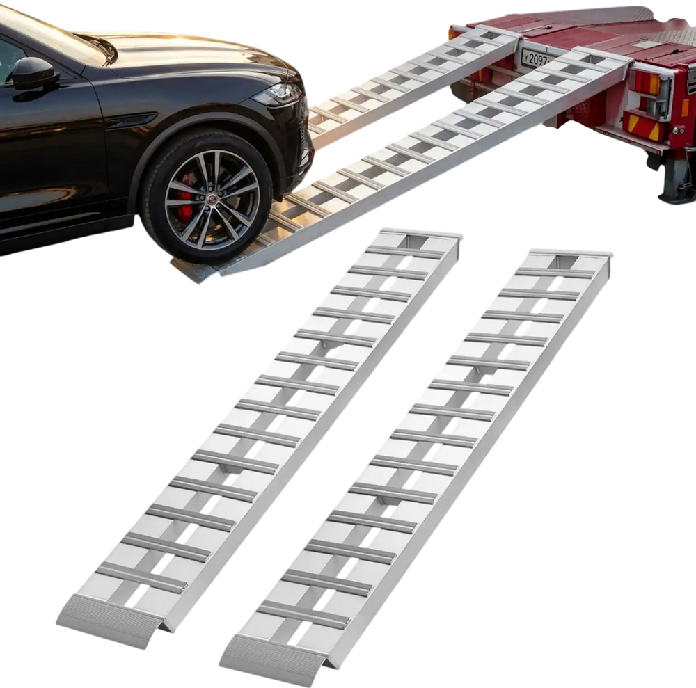 Vevor Trailer Ramps 96" x 15" Heavy-Duty Aluminum Loading Ramp Set New ...