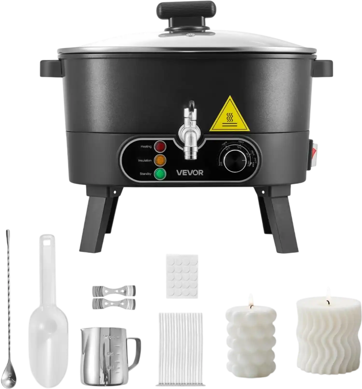 Vevor Wax Melter 6.3 Qt Candle Making Pot New – FactoryPure