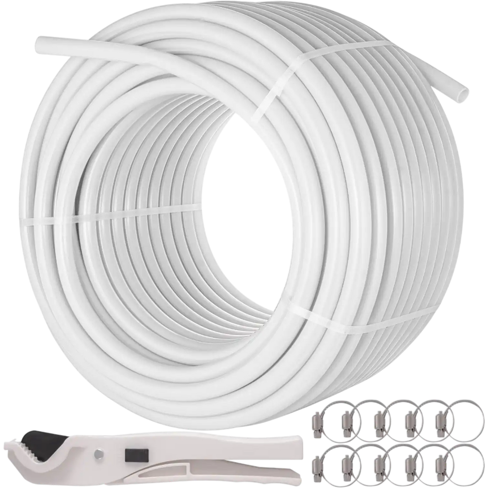 Vevor PEX Tubing 3/4" x 300' Non-Oxygen Barrier White PEX Pipe New ...