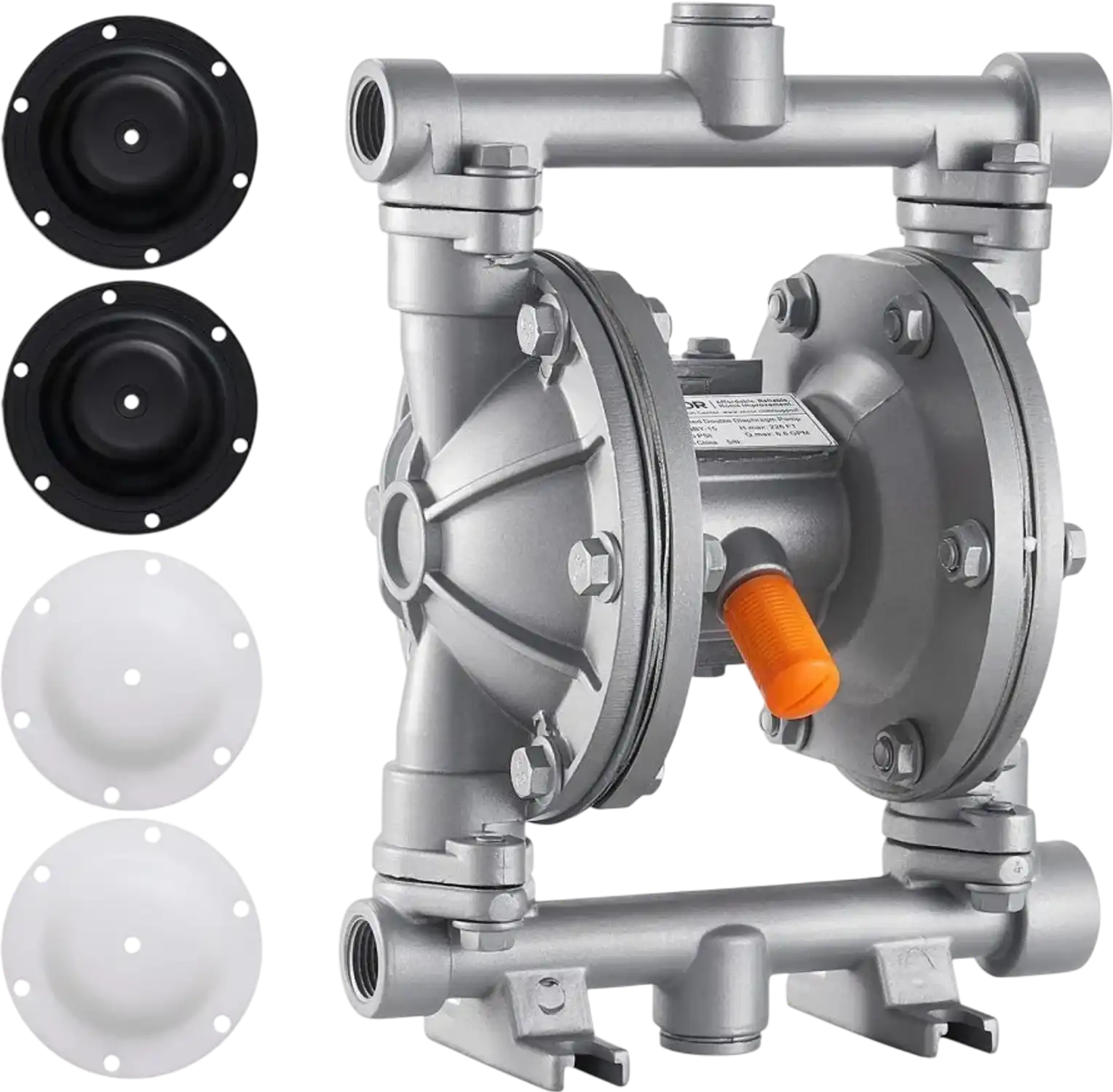 Vevor Diaphragm Pump Air-Operated 6.6 GPM 3/8" Pneumatic Waste Oil Tra ...