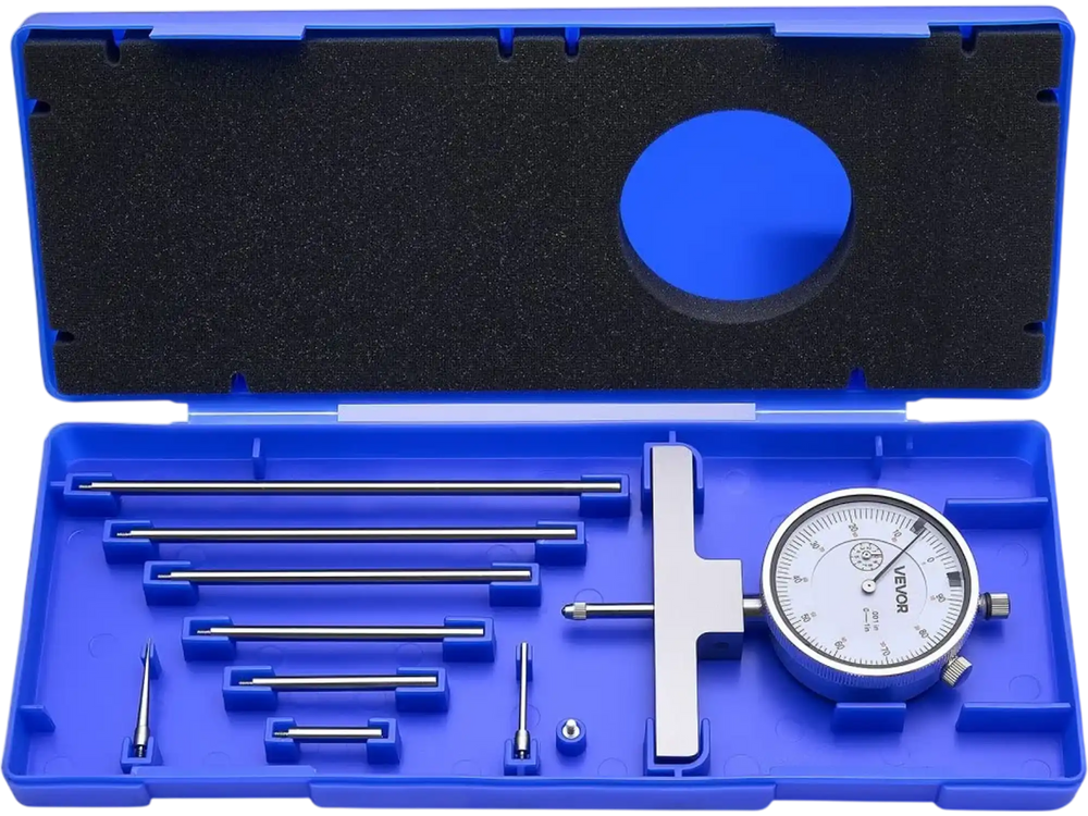 Vevor Depth Micrometer 0-22" Precision Measuring Gauge New – FactoryPure