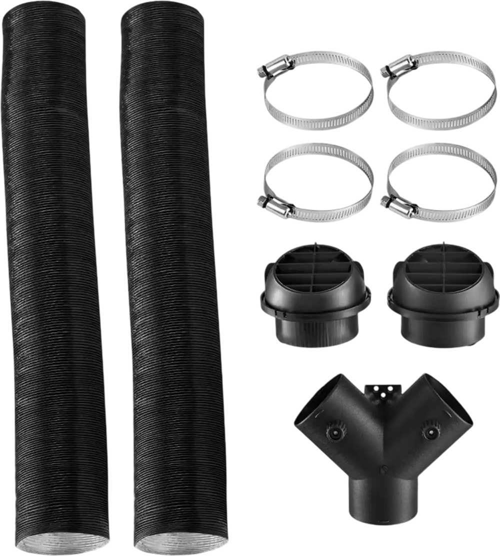 Vevor Diesel Heater Pipe Duct Vent Kit 3" Warm Air Outlet Set New ...