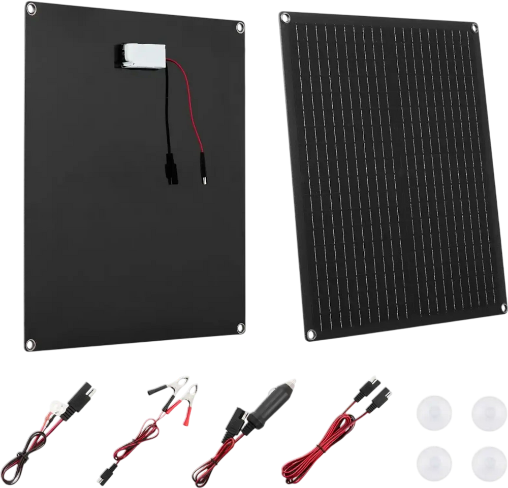 Vevor Solar Panel 30W 12V Battery Charger Maintainer Trickle Charging ...