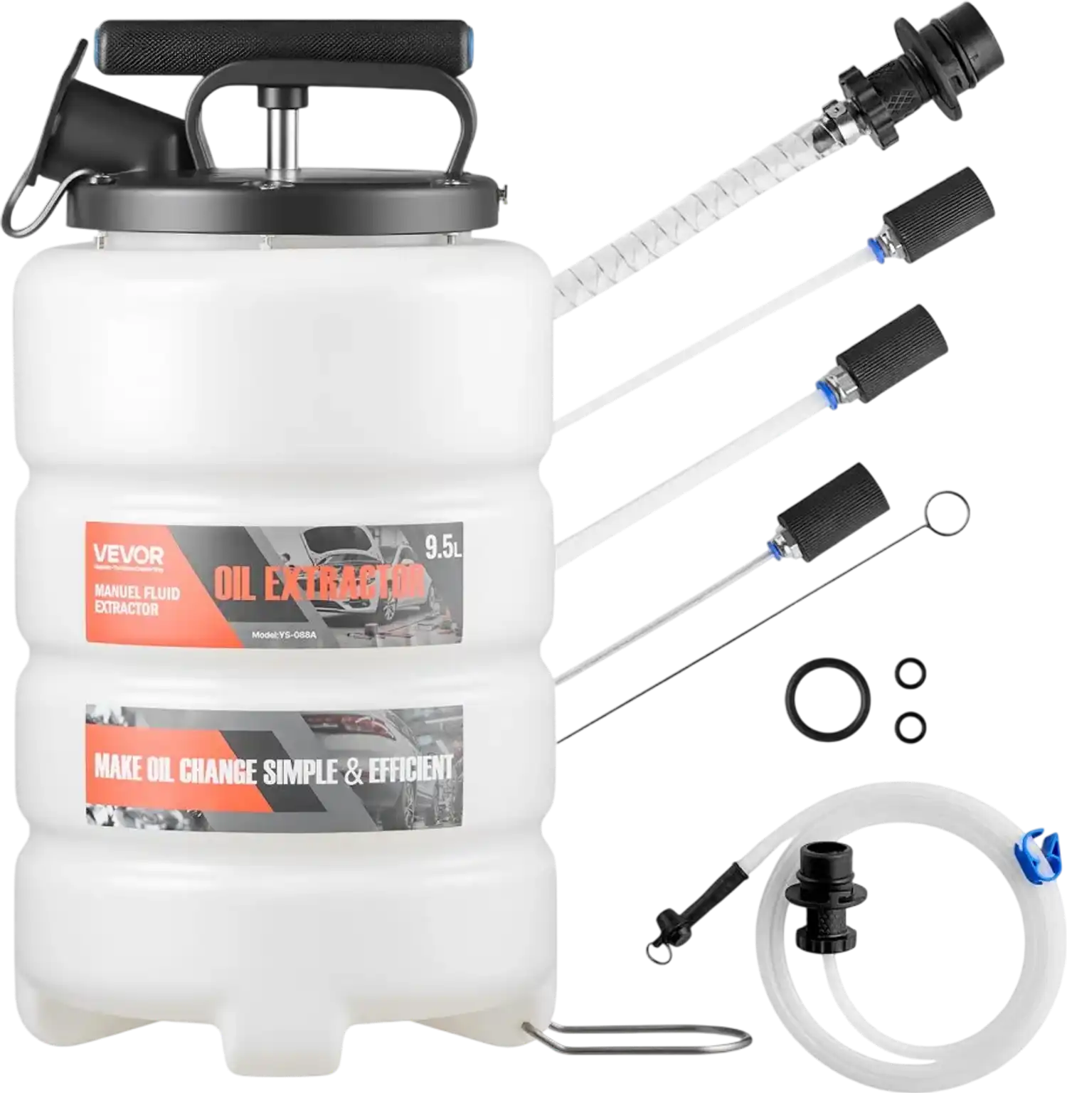 Vevor Fluid Extractor 9.5 L Manual Vacuum Oil Pump New – FactoryPure