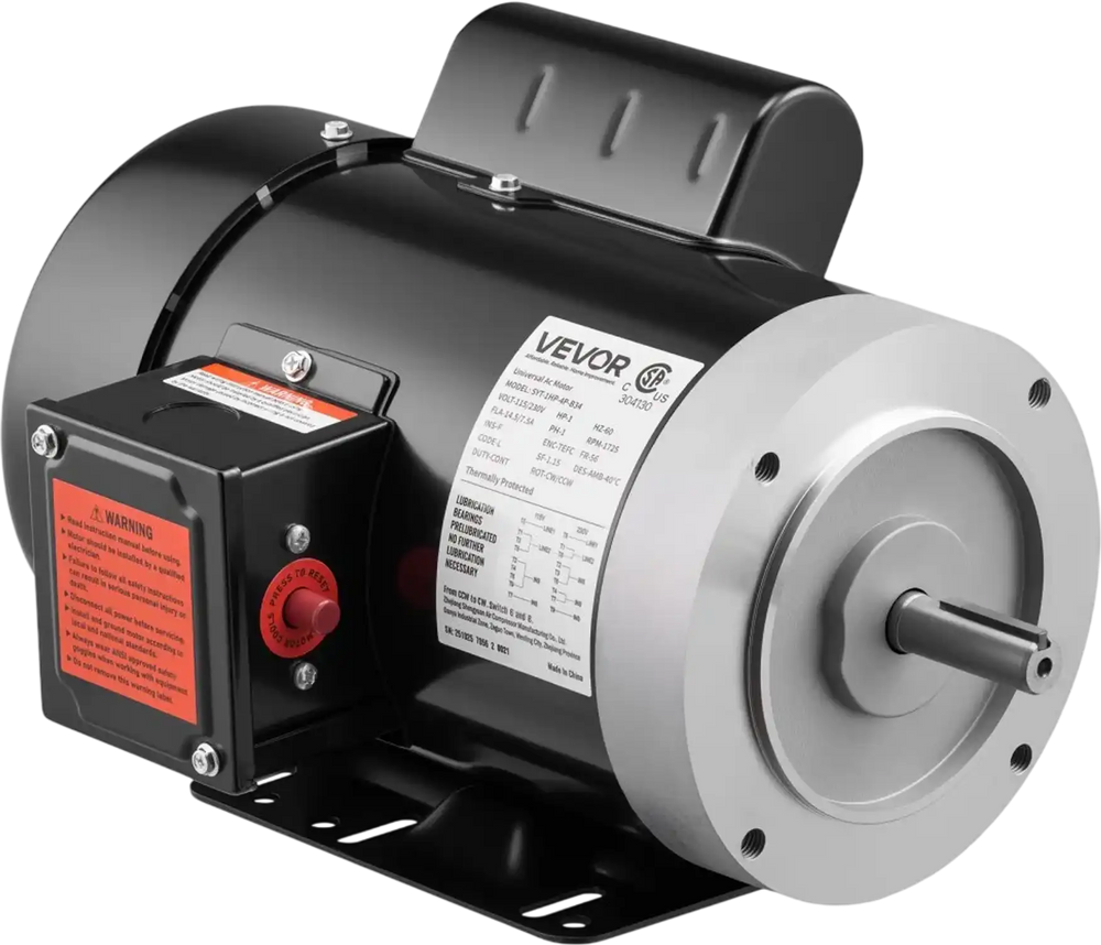 Vevor Electric Motor 1 HP 1725 RPM Air Compressor New – FactoryPure