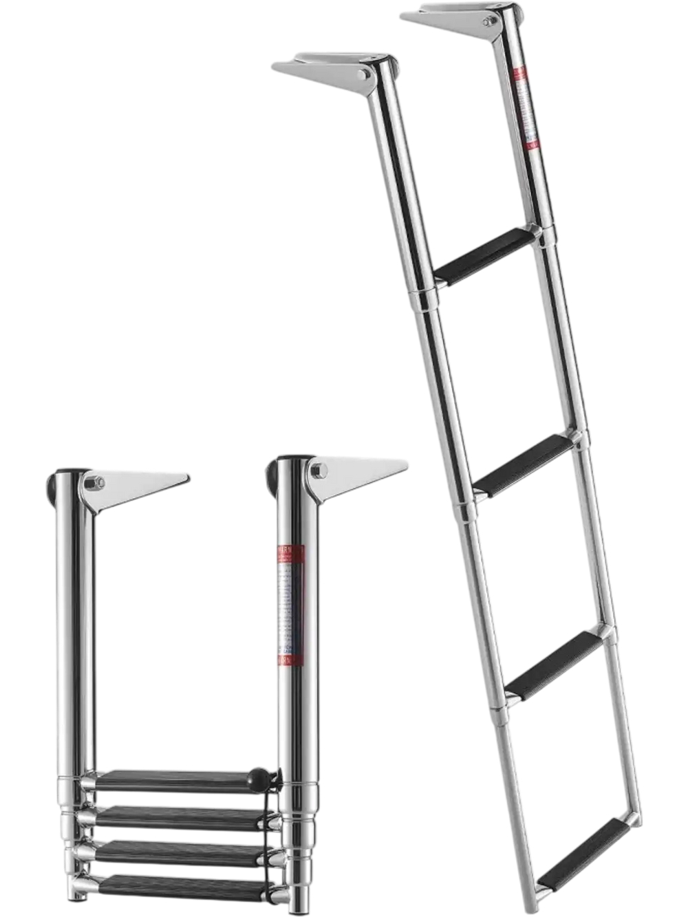 Vevor Boat Ladder 4-Step Telescoping Folding Swim Deck Rear Entry New ...