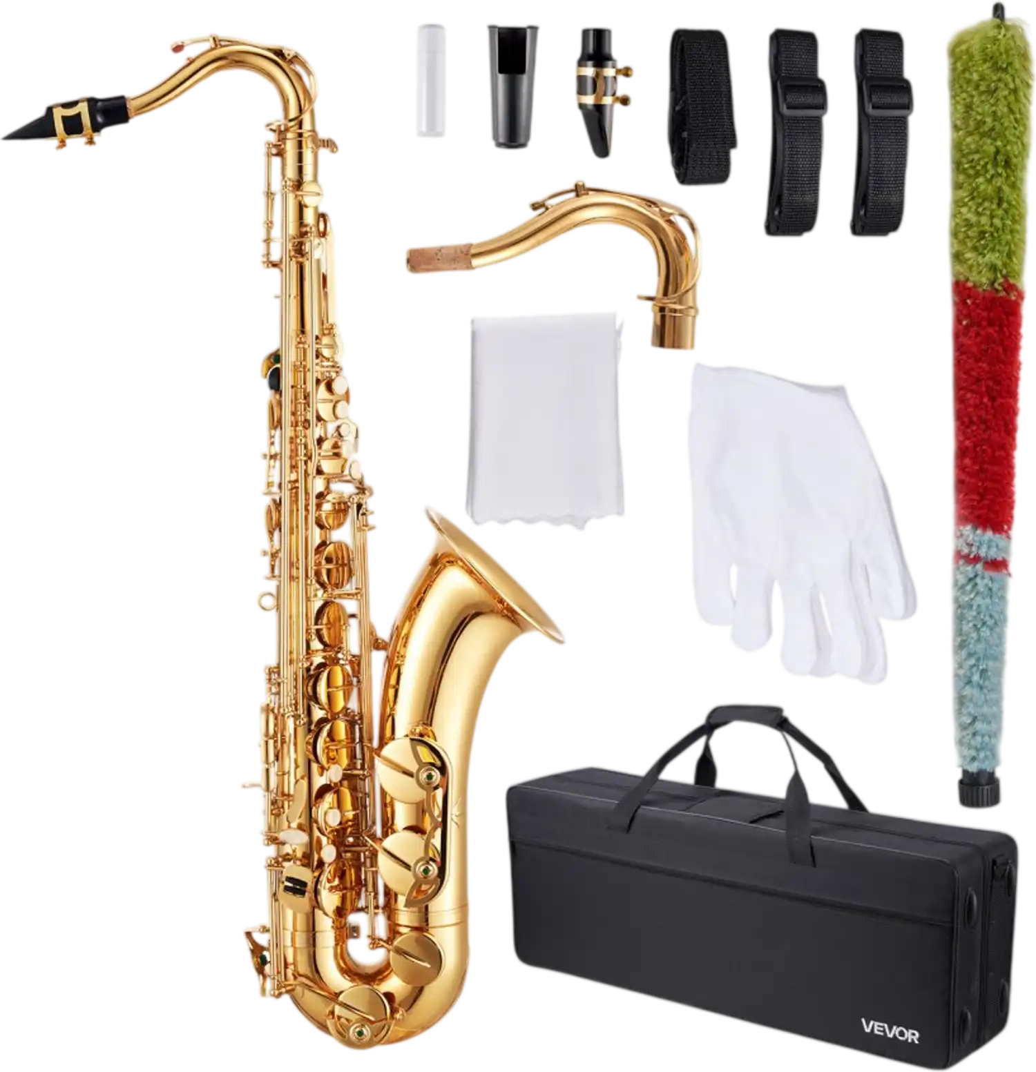 Vevor Tenor Saxophone B Flat Beginner Kit New – FactoryPure