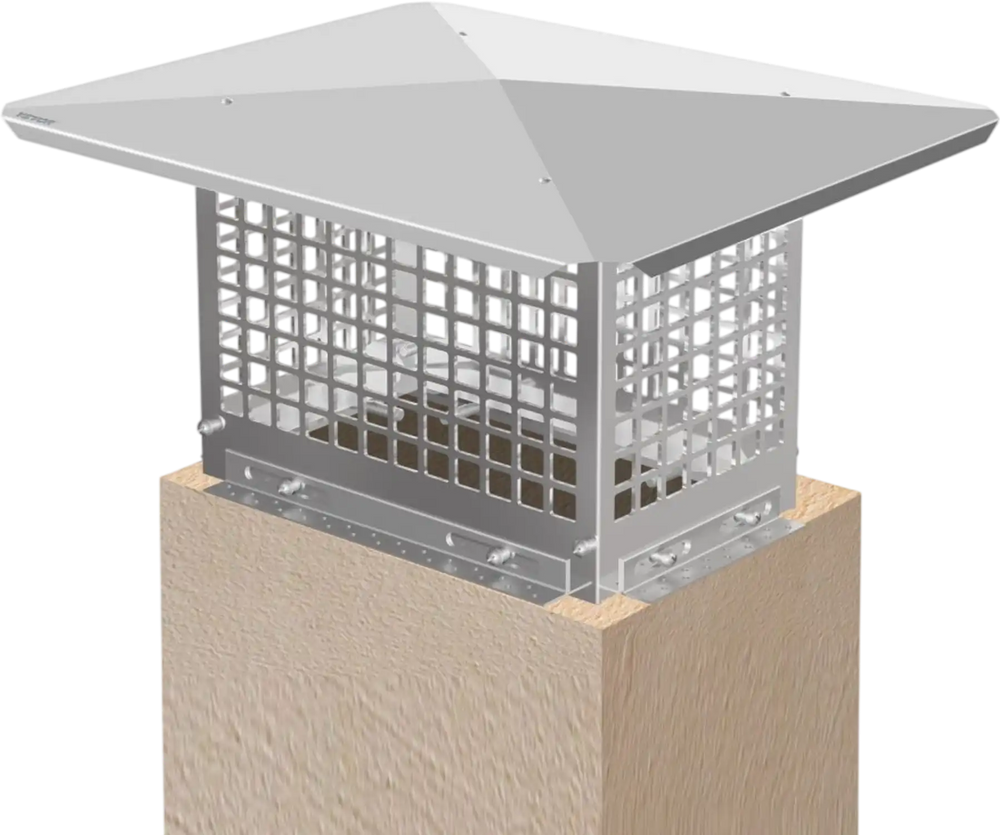 Vevor Chimney Cap 8" x 13" Adjustable 304 Stainless Steel Fireplace Fl ...