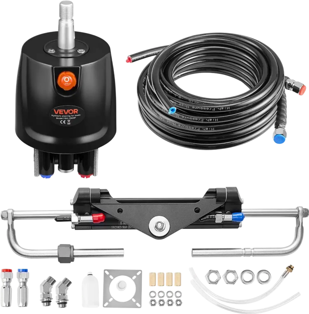 Vevor Hydraulic Steering Kit 150 HP Marine Boat System New – FactoryPure