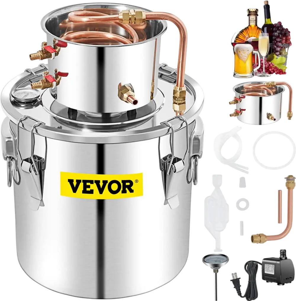 Vevor Alcohol Still 13.2 Gal Water Distiller Brewing Kit New – FactoryPure