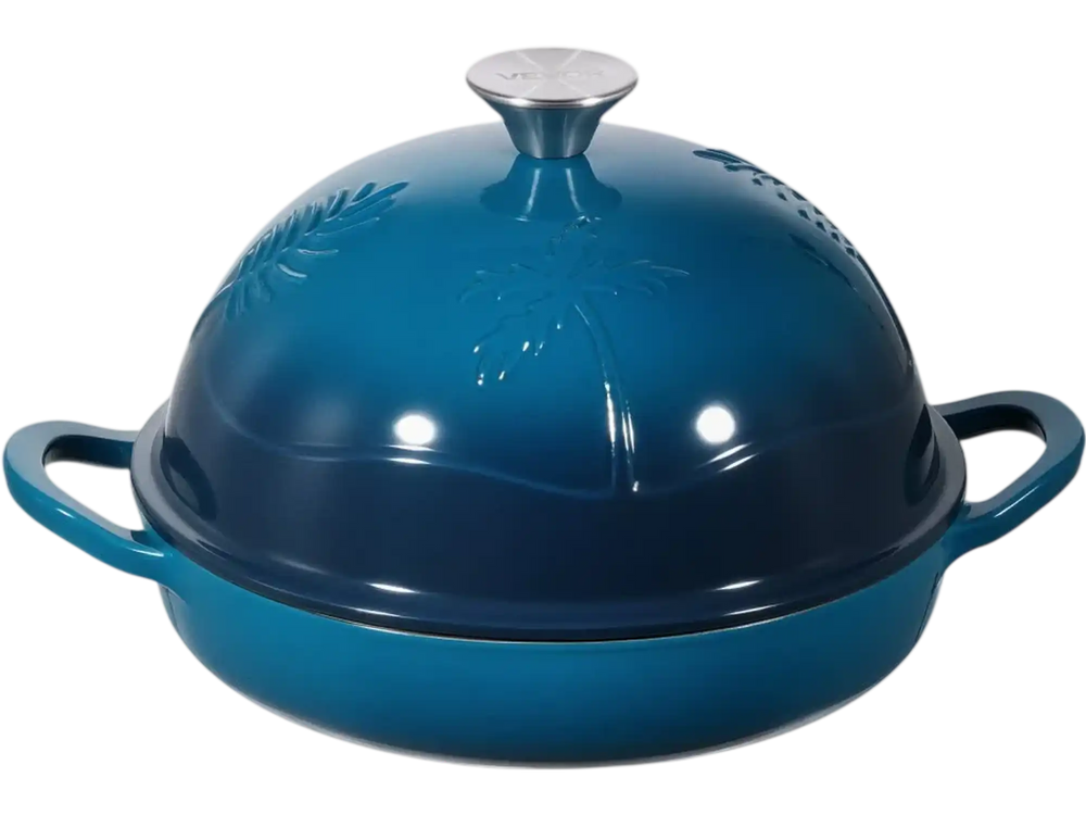 Vevor Dutch Oven 5 Qt Enameled Cast Iron Bread Baking Pot with Lid Dua ...