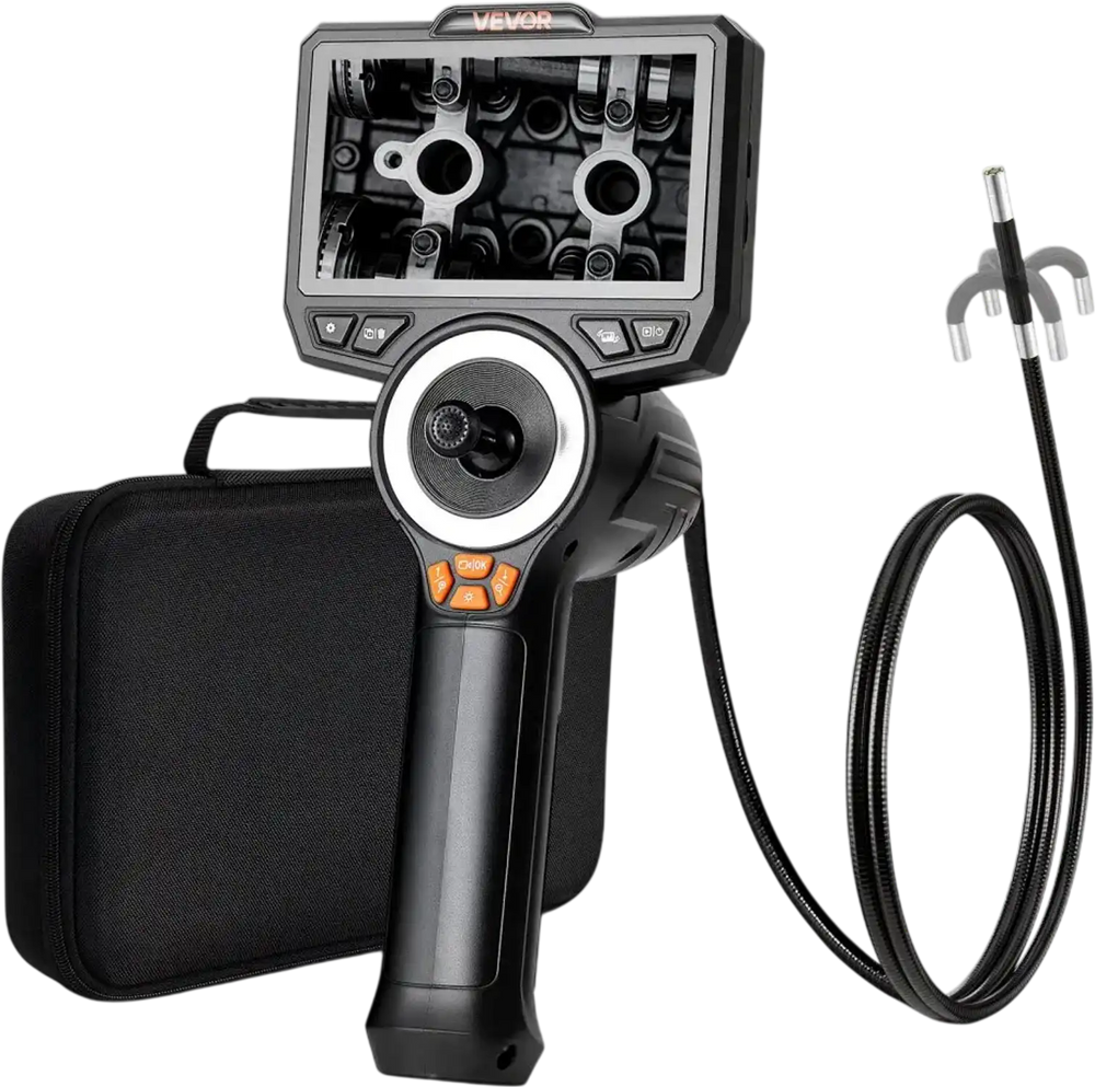 Vevor Borescope Articulating Endoscope Inspection Camera with 4.5" Scr ...