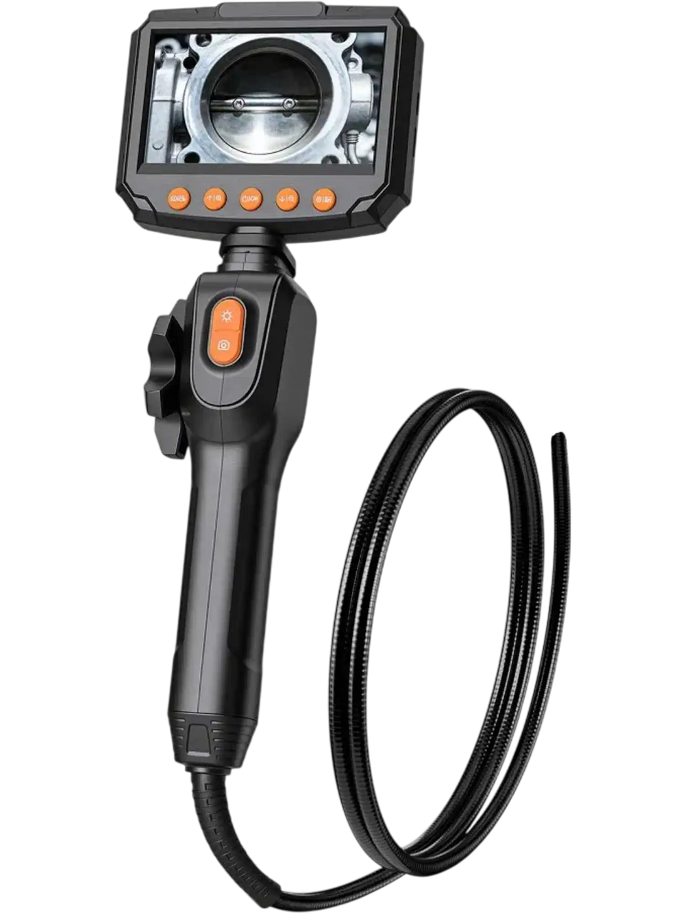 Vevor Endoscope Two-Way Articulating Borescope Camera with Light 4.3 ...