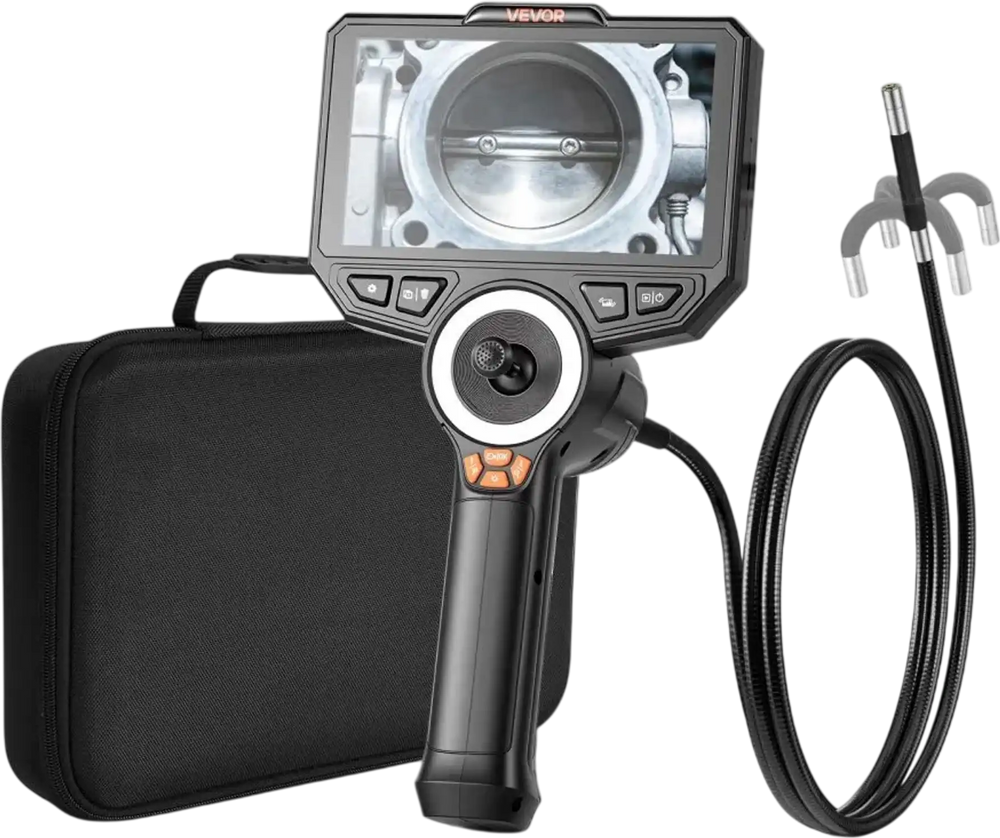 Vevor Borescope Camera 360° Articulating Endoscope with Light 6" HD IP ...