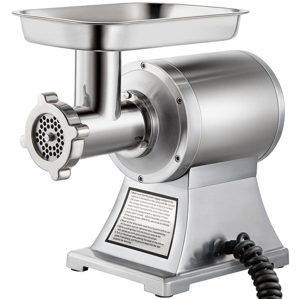 Vevor Commercial Meat Grinder Stainless Steel 330 Lbs per Hour 1100W N ...