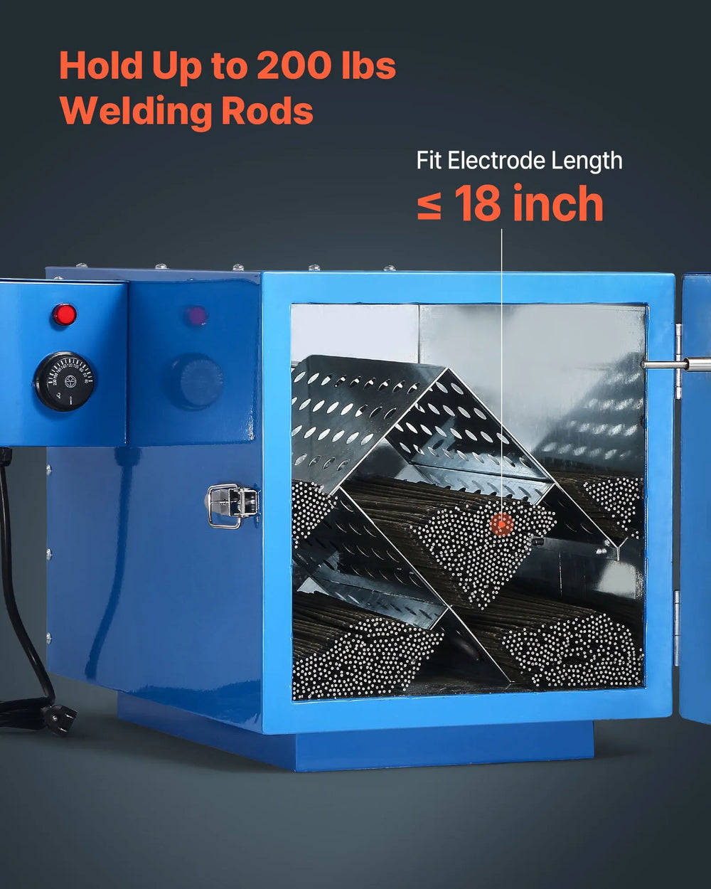 Vevor Welding Rod Drying Oven for 18" Electrode 200 lbs Capacity 1060W ...