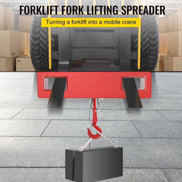 Vevor Forklift Lifting Hook 2T 4400 lbs Swivel Mobile Crane New ...