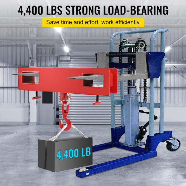 Vevor Forklift Lifting Hook 2T 4400 lbs Swivel Mobile Crane New ...