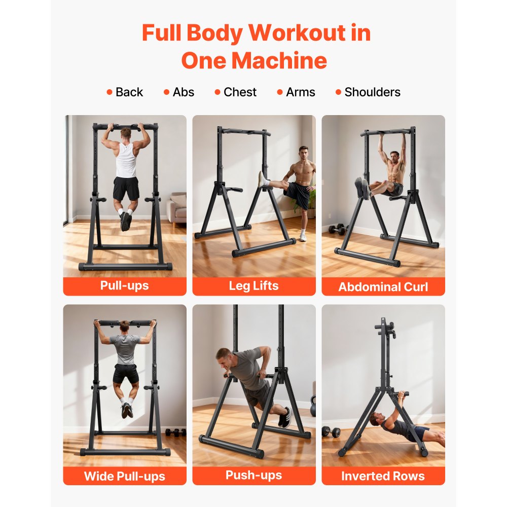 Vevor Pull Up Bar Portable Foldable Power Tower Station New – FactoryPure