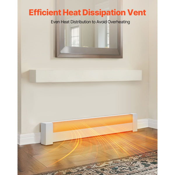 Vevor Baseboard Heater Cover Basic Series 4' White New – FactoryPure