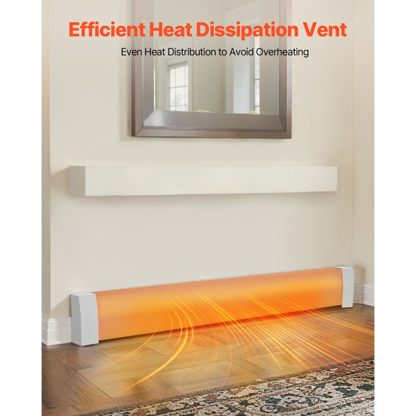 Vevor Baseboard Heater Cover Premium Series 5' White New – FactoryPure