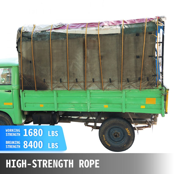 Vevor Polyester Rope 7/16" x 200' Load and Pulling Rope New – FactoryPure