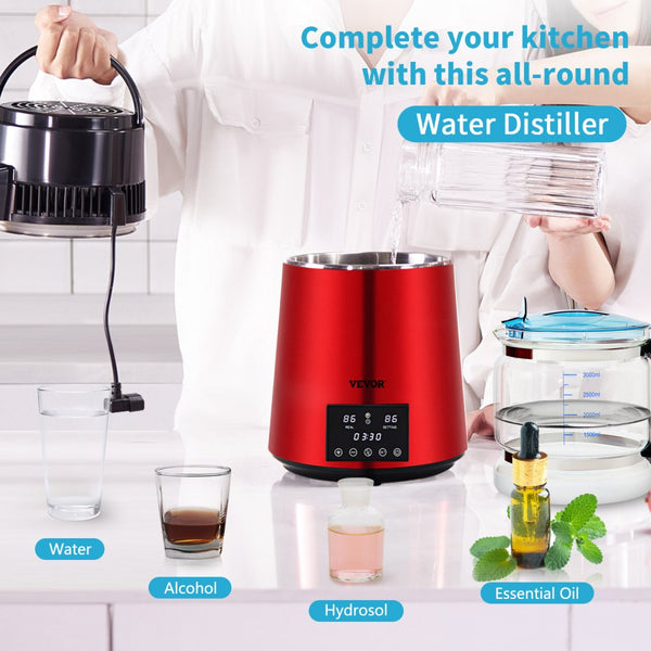 Vevor Water Distiller 4 L Home Distilled Water Maker Red New – FactoryPure