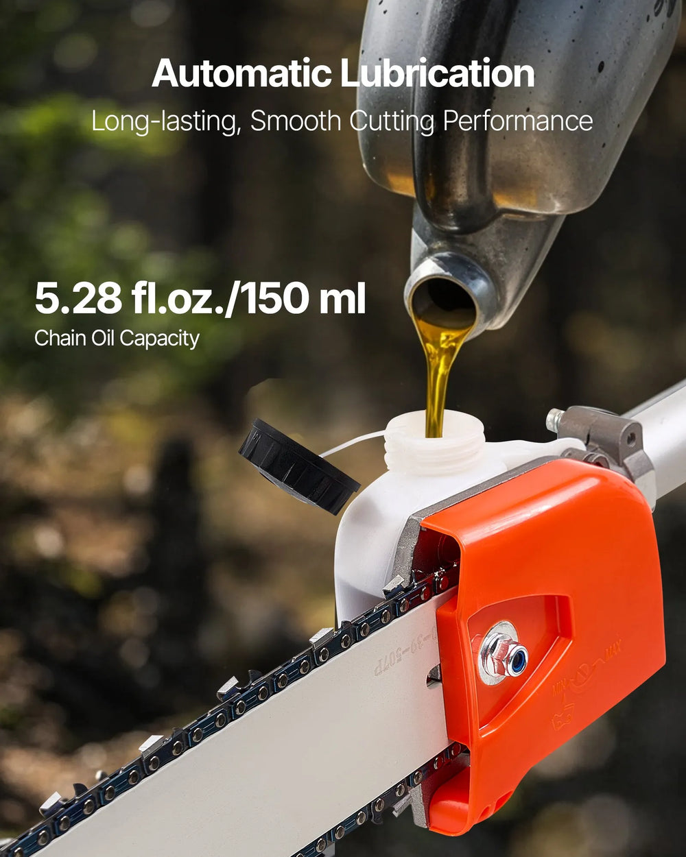Vevor Pole Saw 43CC 2-Stroke Gas Powered with 10" Cutting Bar Fixed He ...