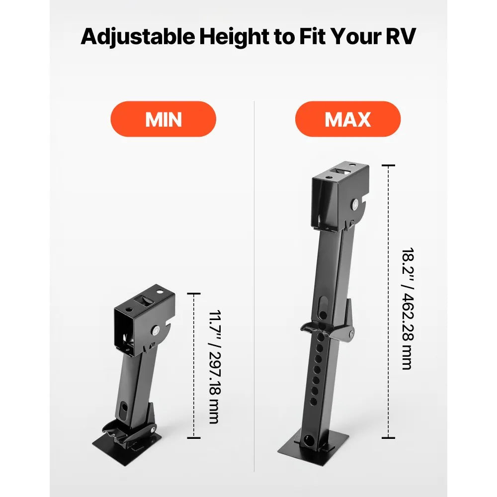 Vevor Stabilizer Jack Telescoping Folding Trailer Jack 2-Pc Set 1000 l ...