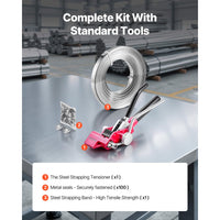 Vevor Strapping Kit Steel Banding Packaging Kit New – FactoryPure