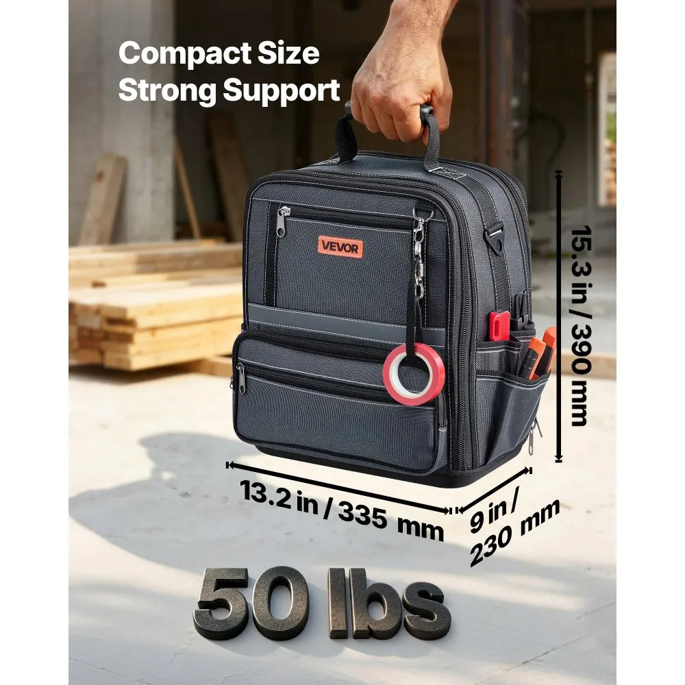 Vevor Tool Bag 13.2" 34-Pocket Portable Organizer New – FactoryPure