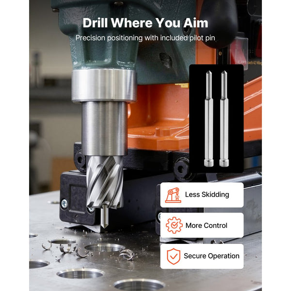 Vevor Annular Cutter Set 4-Pc Weldon Shank Mag Drill Bits Kit New ...