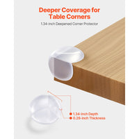 Vevor Corner Protectors 24-Pack Clear Table Corner Guards New – FactoryPure