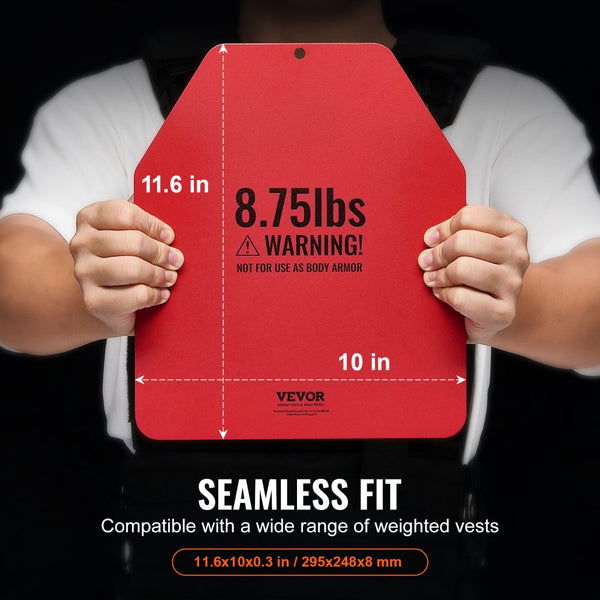 Vevor Weight Vest Plates 8.75 lbs Pair Steel Weighted Plates New ...