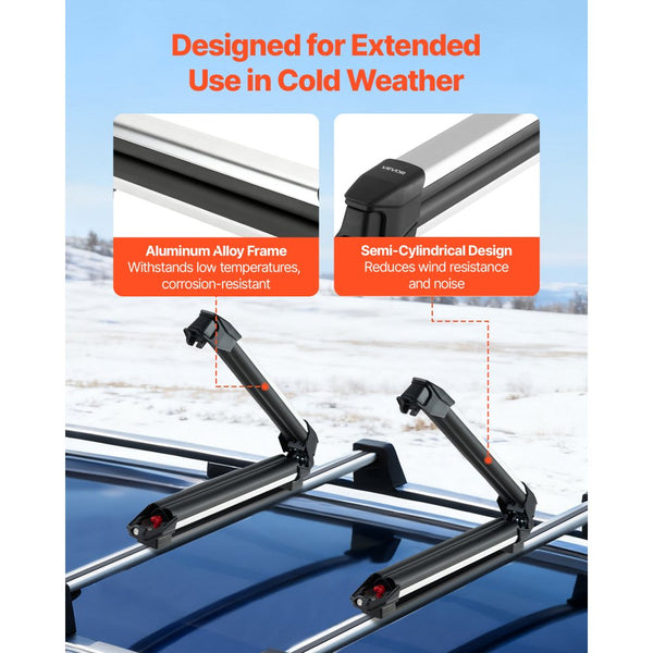 Vevor Roof Rack Ski & Snowboard Carrier New – FactoryPure