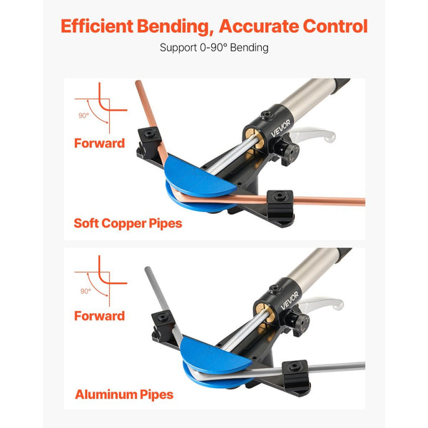 Vevor Hydraulic Tubing Bender Kit 1/4" to 7/8" Copper Pipe HVAC Tool S ...