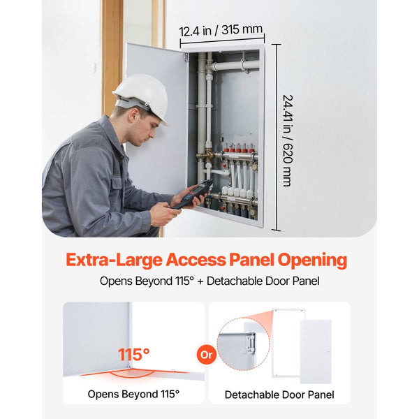 Vevor Access Panel Drywall 30.3 x 15.2" Galvanized Steel Hinged Servic ...