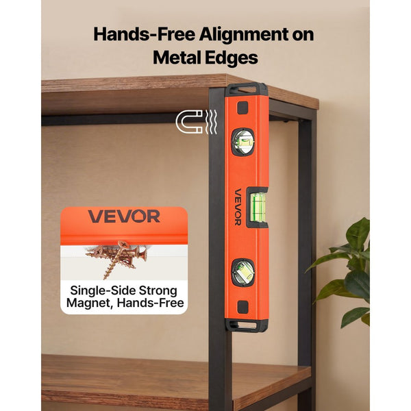 Vevor Torpedo Level 4-Piece Magnetic Aluminum Alloy Level Set 4/12/24 ...