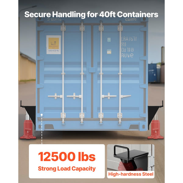 Vevor Shipping Container Jack Lug 2-Pack Heavy-Duty Storage Leveler Bo ...