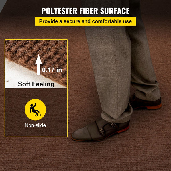 Vevor Marine Carpet 6' x 18' Deep Brown Indoor/Outdoor Boat Carpeting ...