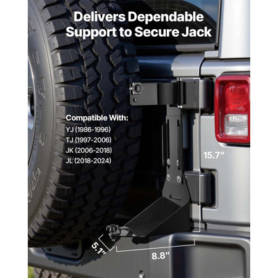 Vevor Jack Mount Bracket High Lift Off-Road for Jeep Wrangler 1986-202 – FactoryPure