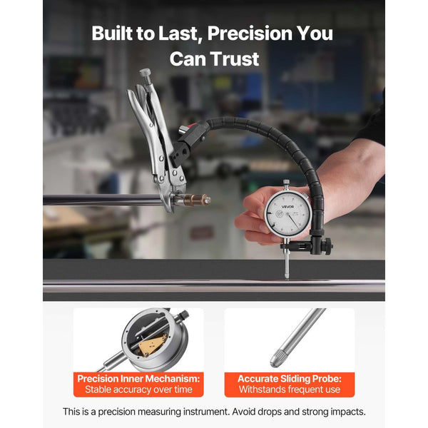 Vevor Dial Test Indicator Precision Measurement Tool with Flexible Arm ...