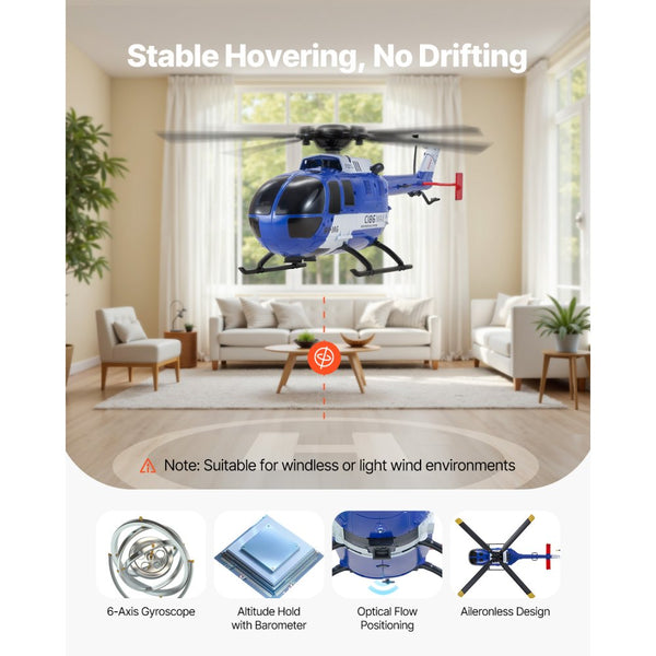 Vevor RC Helicopter 2.4GHz 4-Channel Remote Control Toy for Kids New ...