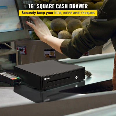 Vevor Cash Drawer 16" POS System Register Drawer New – FactoryPure